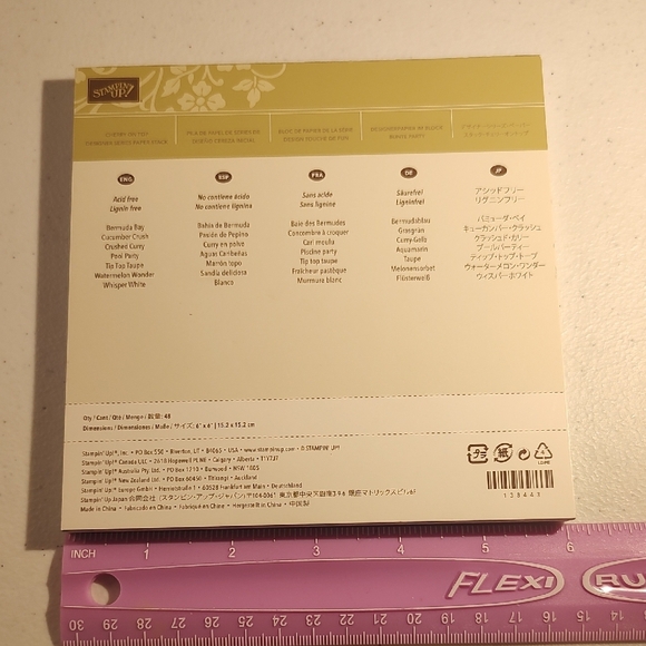 Stampin' Up! | Other | Stampin Up Cherry On Top Designer Series Paper ...